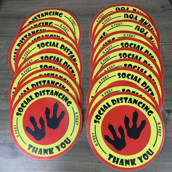 Unbranded | Wall Decor | Social Distancing Floor Decals 2 Pack 2 Inch ...